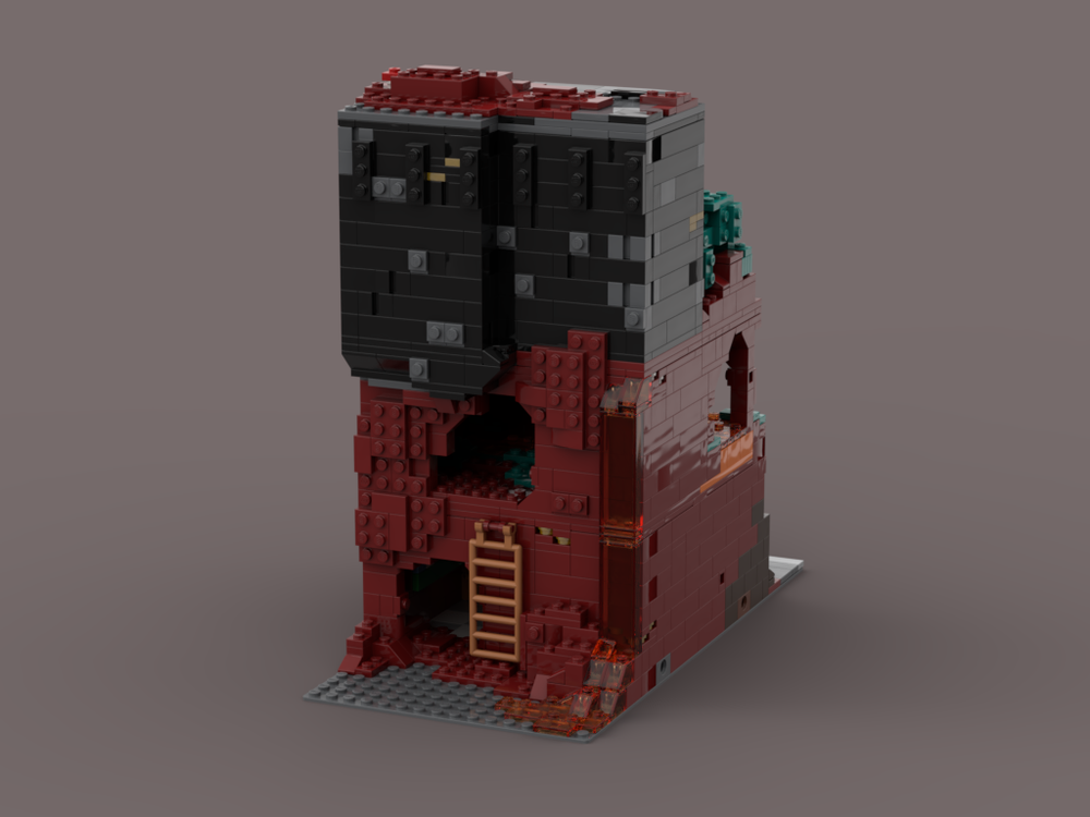 Lego Moc Nether Modular Building Warped Forest By Penguins And Plastic