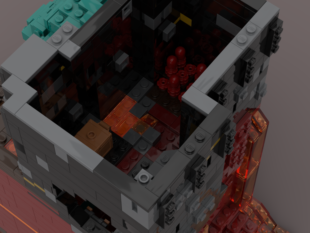 Lego Moc Nether Modular Building Warped Forest By Penguins And Plastic
