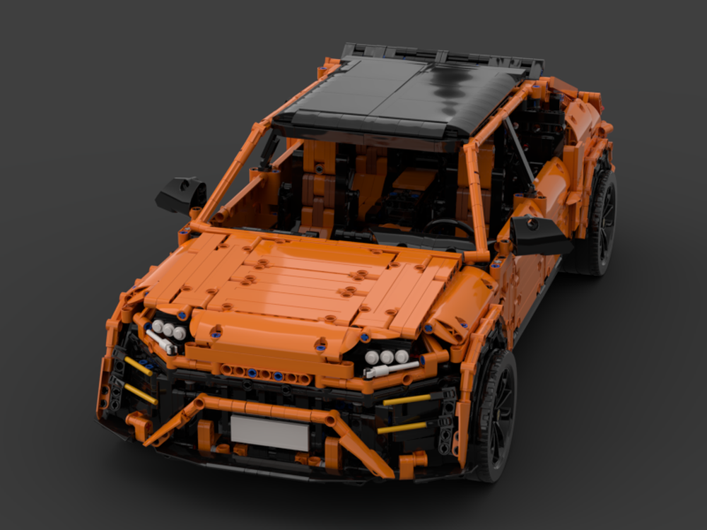 Lego Moc Lego Lamborghini Urus By Sanulanr Rebrickable Build With Lego