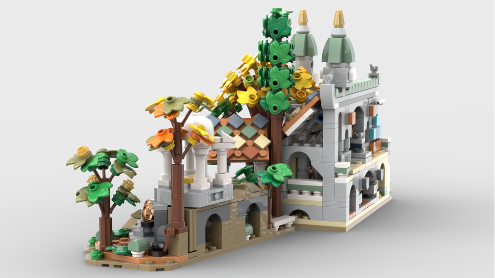 Lego Moc Mini 10316 Rivendell By Christromans Rebrickable Build