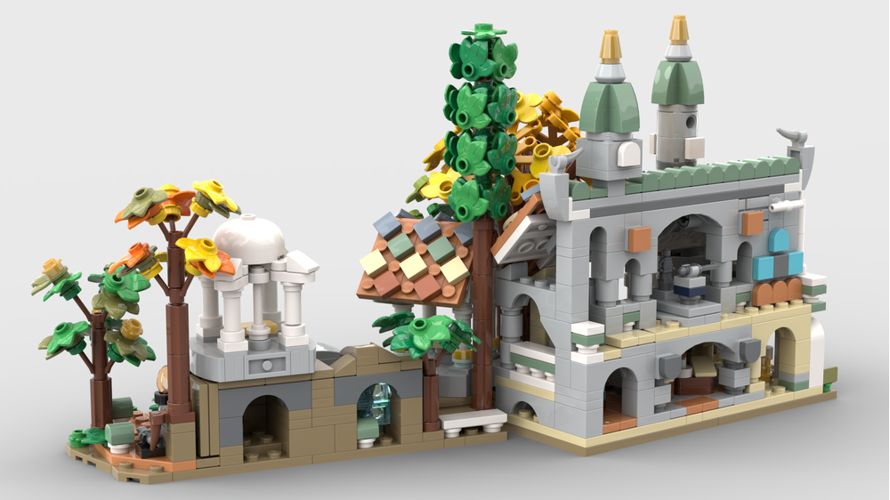 Lego Moc Mini 10316 Rivendell By Christromans Rebrickable Build