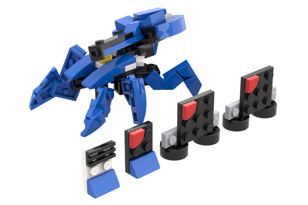 Lego Moc Spider Robot Tank With Laser Cannon From Alternative Future By