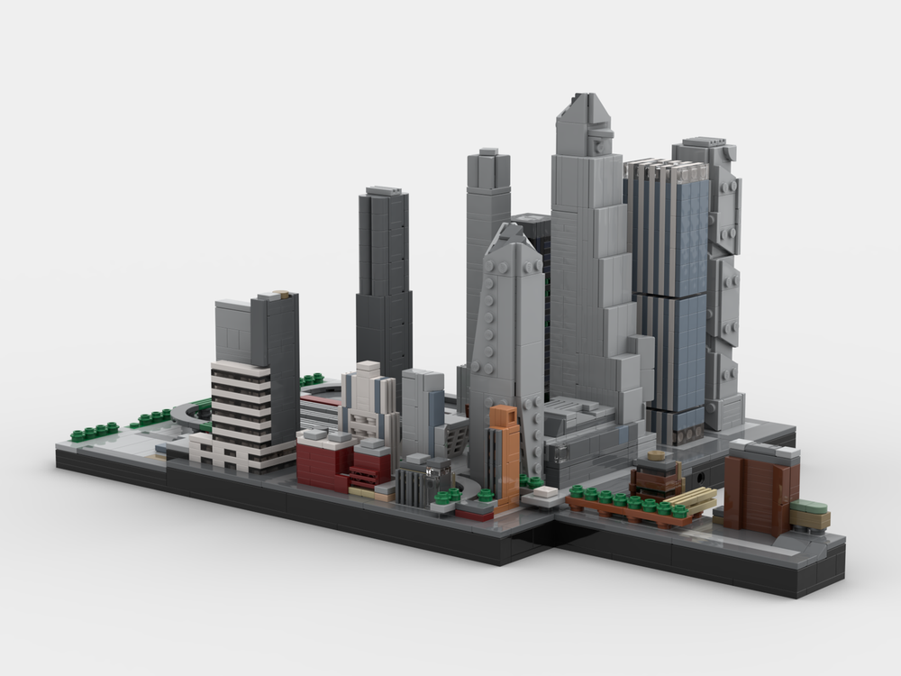 Lego Moc Hudson Yards Nyc By Taters Rebrickable Build With Lego