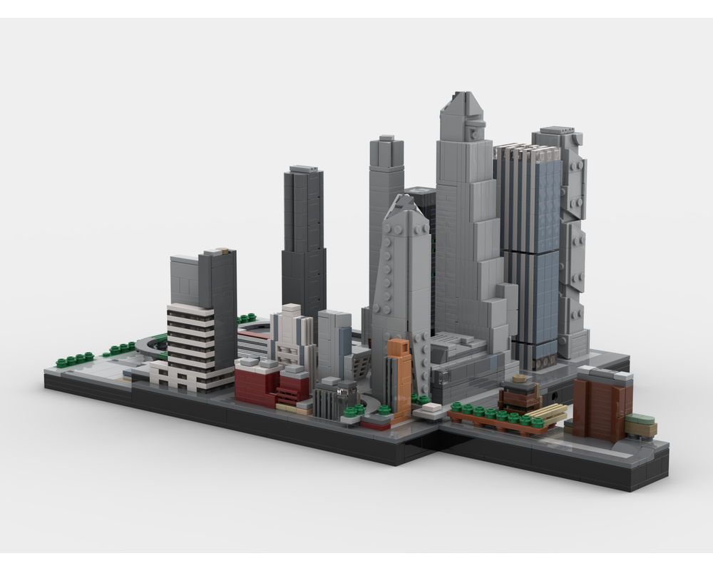 Lego Moc Hudson Yards Nyc By Taters Rebrickable Build With Lego