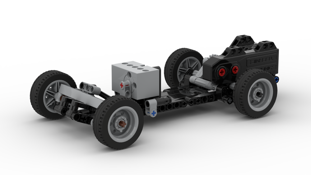 LEGO MOC Small RWD drift chassis by Senna_GTR | Rebrickable - Build ...