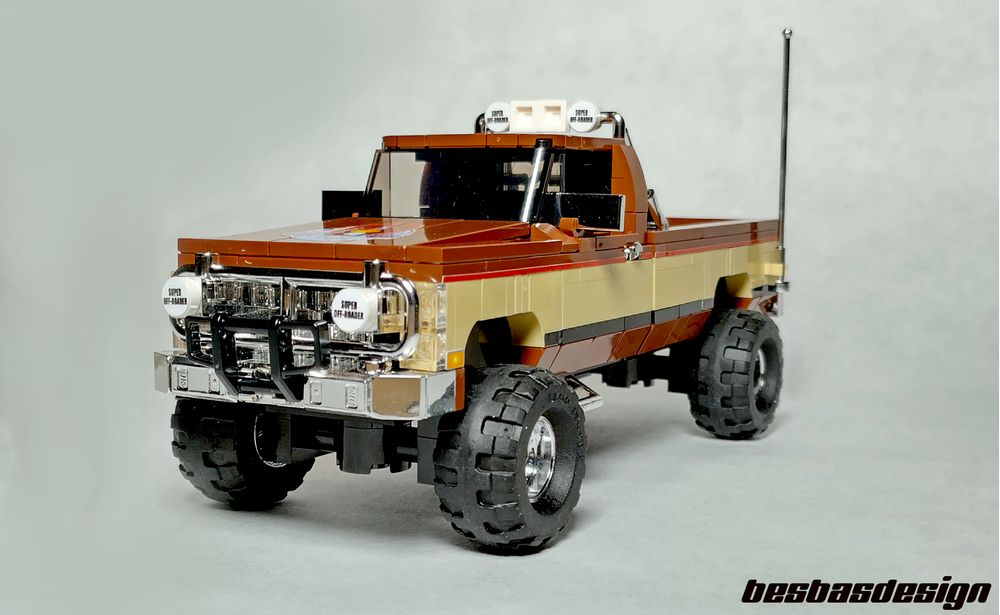 Lego Moc 1982 Gmc K 2500 Sierra Grande Wideside From The Fall Guy