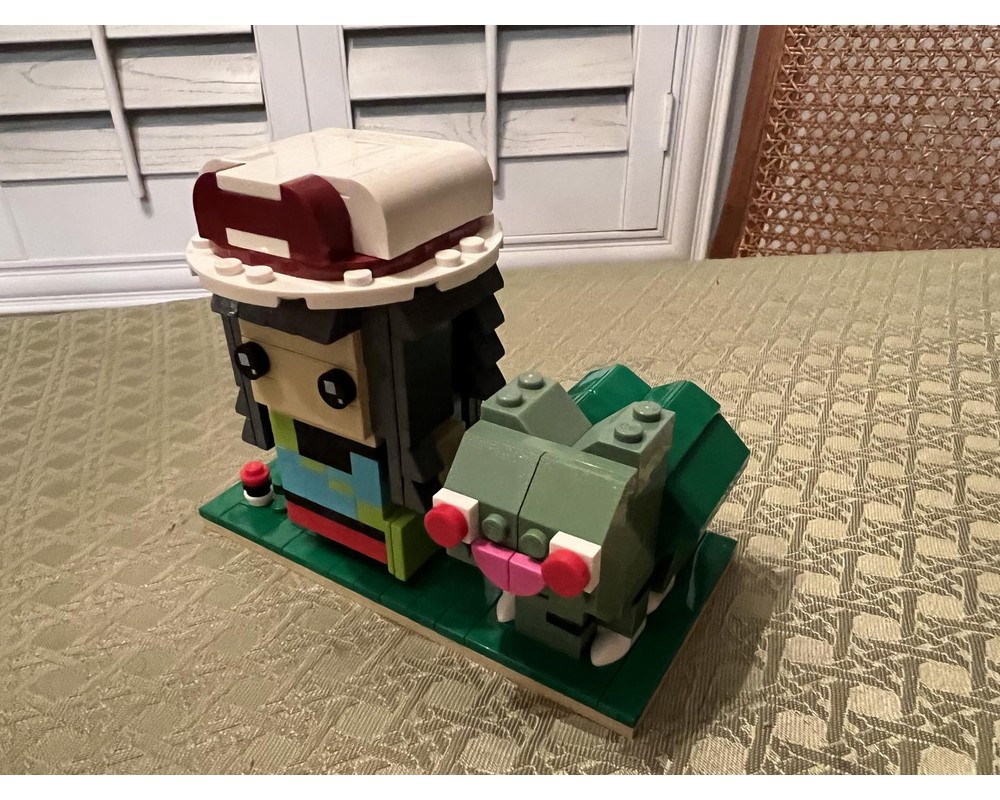LEGO MOC Trainer Leaf and Bulbasaur by TheOGOddLlama | Rebrickable ...