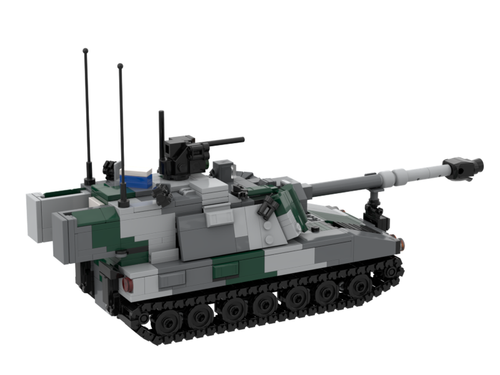 Lego Moc M109 Paladin Camo Version By Somerslego Rebrickable Build