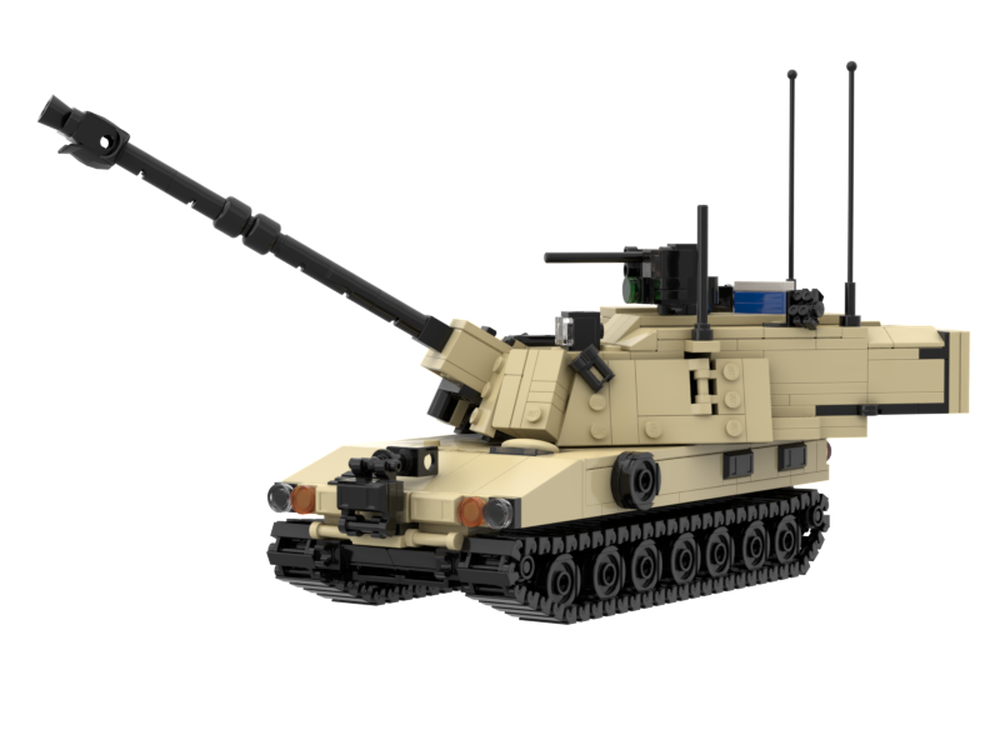 LEGO MOC M109 Paladin Tan Version by Somerslego | Rebrickable - Build ...