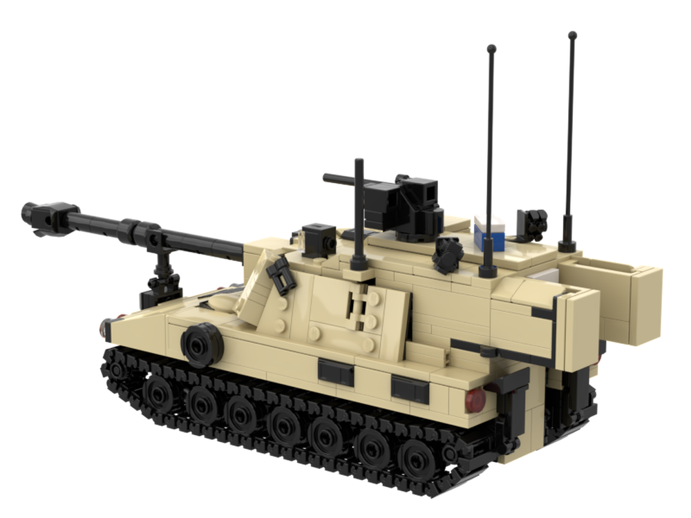 Lego Moc M109 Paladin Tan Version By Somerslego Rebrickable Build