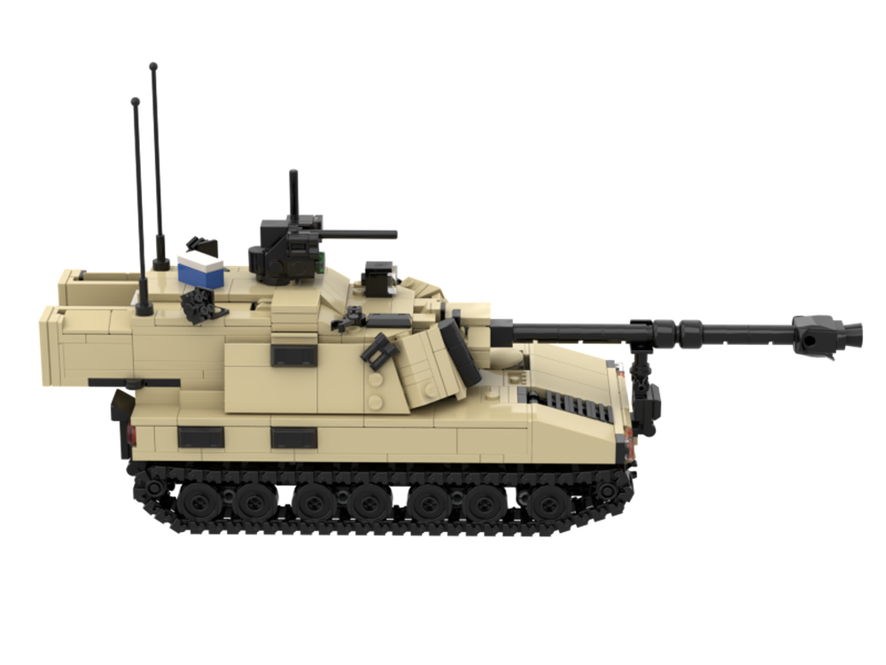 Lego Moc M109 Paladin Tan Version By Somerslego Rebrickable Build