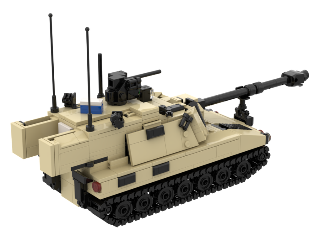 Lego Moc M109 Paladin Tan Version By Somerslego Rebrickable Build