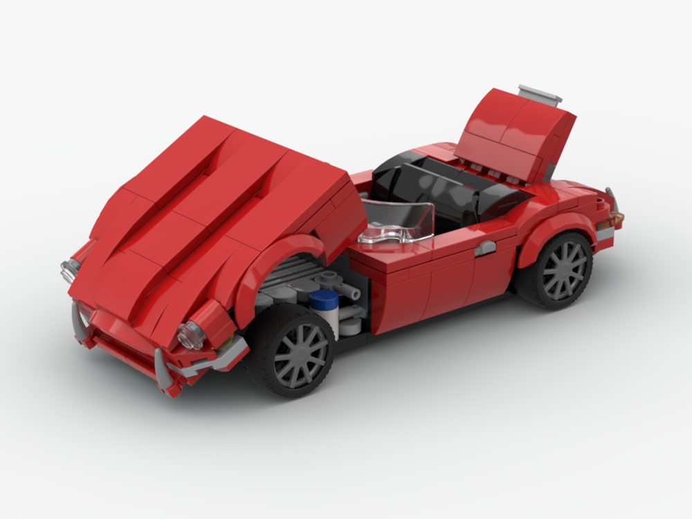 Lego Moc Jaguar E Type By Doubleubricks Rebrickable Build With Lego
