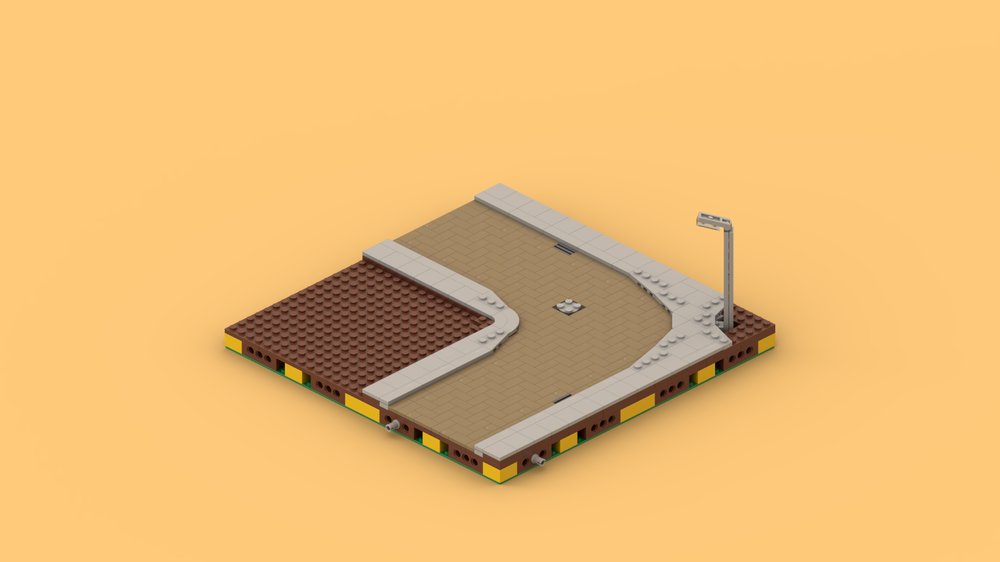 LEGO MOC Dutch Road Bricks One-way Corner MILS 32x32 by keesbuilds ...