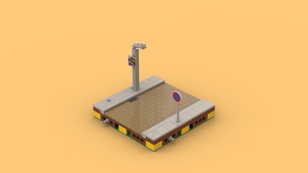 LEGO MOC Dutch Road Bricks One-way Straight MILS 16x16 by keesbuilds ...