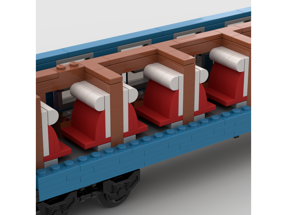 LEGO MOC [MOC set] CFR blue passenger cars and diesel locomotive by ...