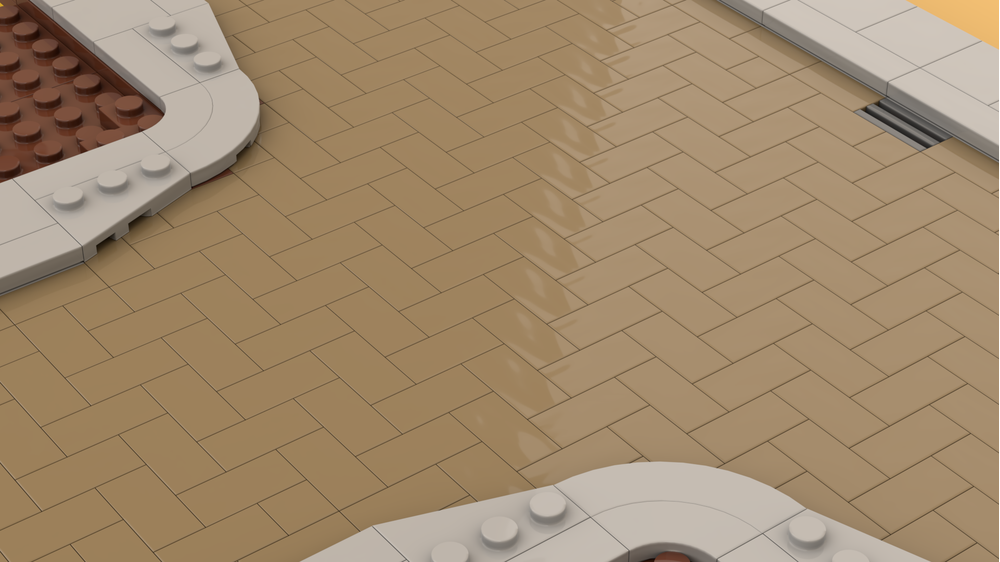 LEGO MOC Dutch Road Bricks One-way T junction MILS 32x32 by keesbuilds ...