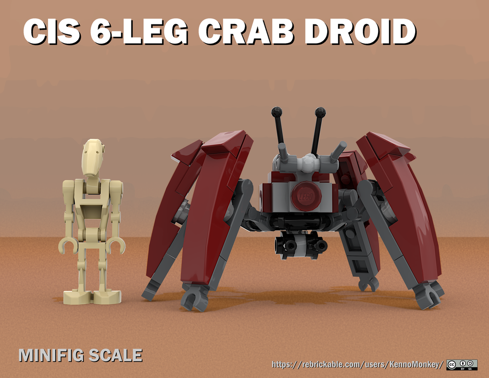 LEGO MOC CIS 6-leg Crab Droid by KennoMonkey | Rebrickable - Build with ...