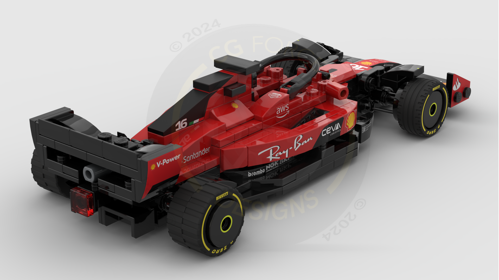 LEGO MOC F1 Ferrari SF-23 by CGForceDesigns | Rebrickable - Build with LEGO