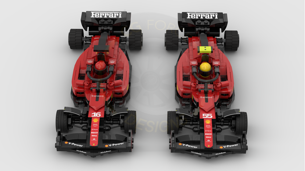 LEGO MOC F1 Ferrari SF-23 by CGForceDesigns | Rebrickable - Build with LEGO