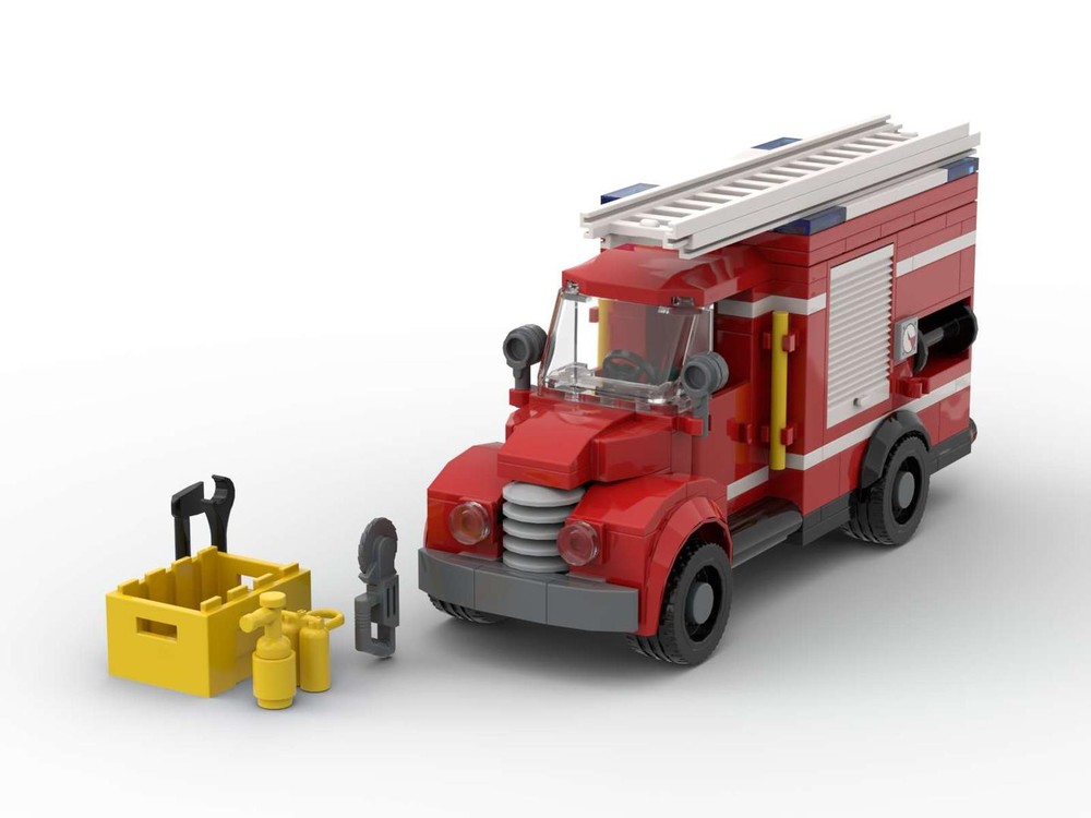 LEGO MOC 40586 Fire Truck by PatBrickx | Rebrickable - Build with LEGO