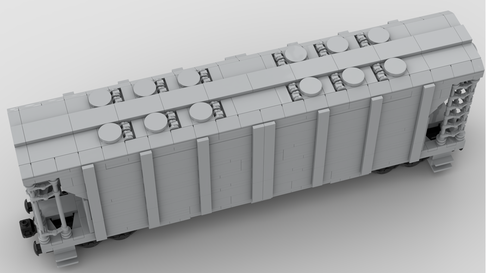 LEGO MOC Wagon Covered Hopper - B&O - MOC by Mimi68 | Rebrickable ...