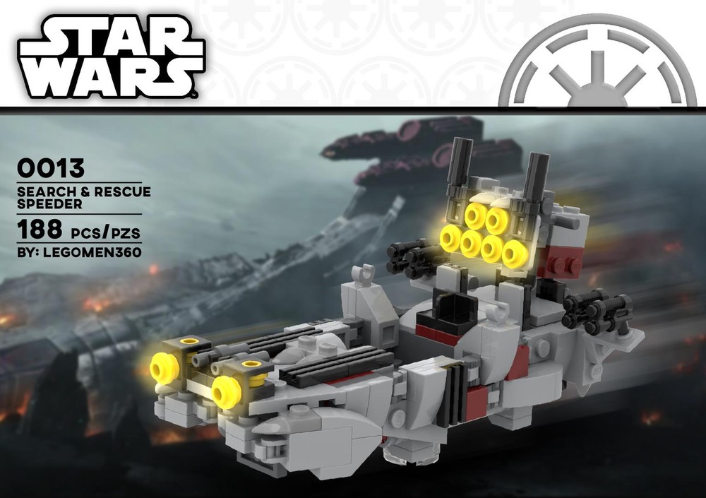 LEGO MOC Search and Rescue Speeder by Legomen360 | Rebrickable - Build ...