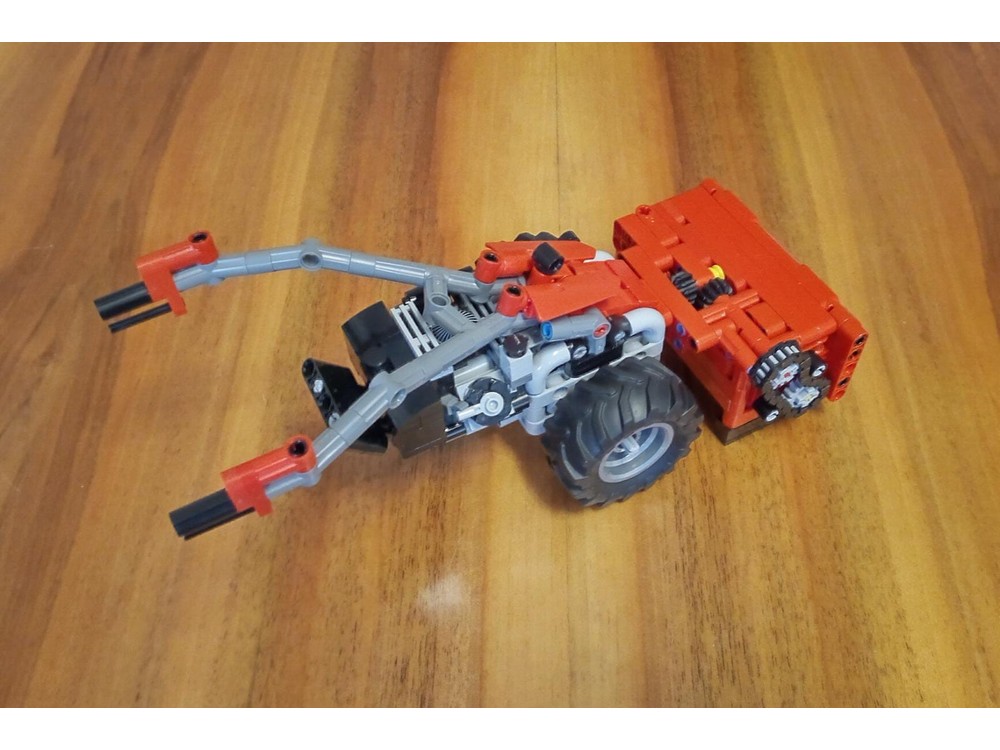 LEGO MOC Single-axle tractor with twin tires and PTO on/off by Larsagri ...
