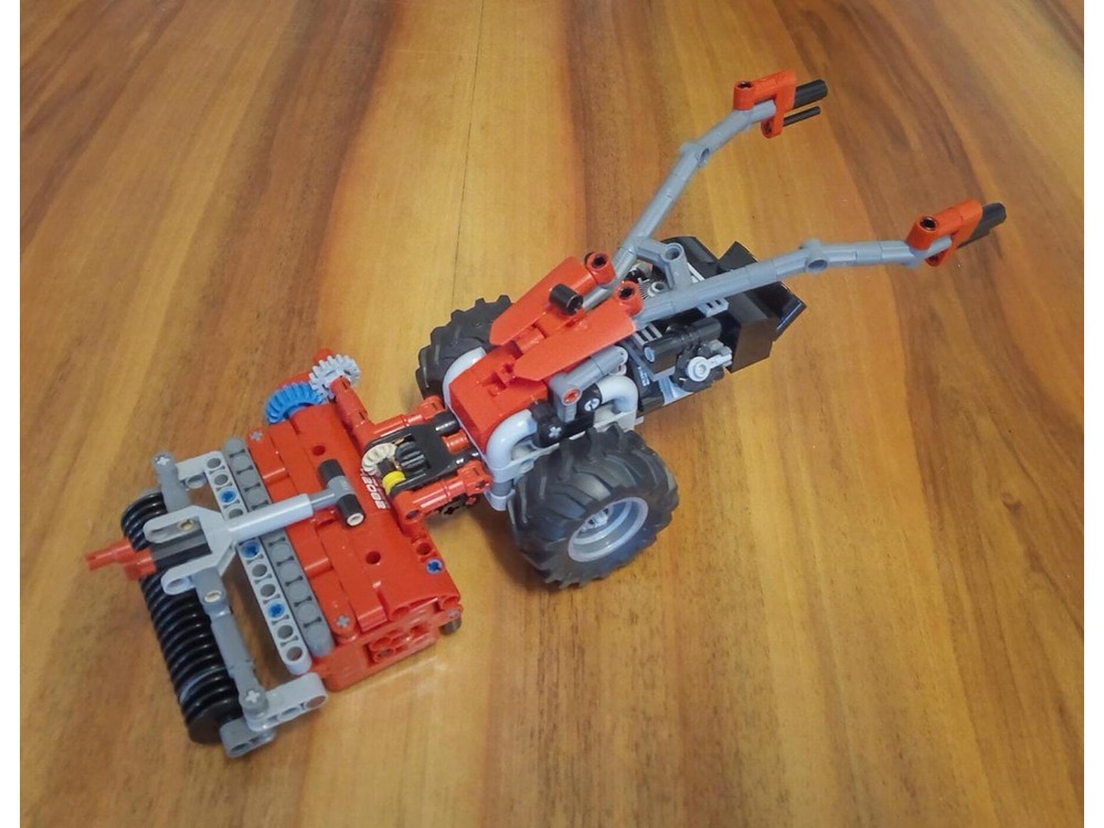 LEGO MOC Single-axle tractor with twin tires and PTO on/off by Larsagri ...