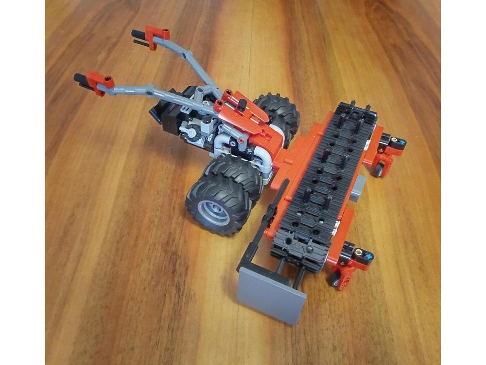 LEGO MOC Single-axle tractor with twin tires and PTO on/off by Larsagri ...
