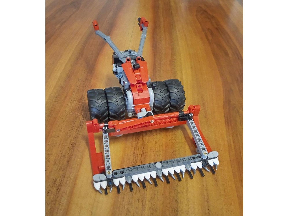 LEGO MOC Single-axle tractor with twin tires and PTO on/off by Larsagri ...
