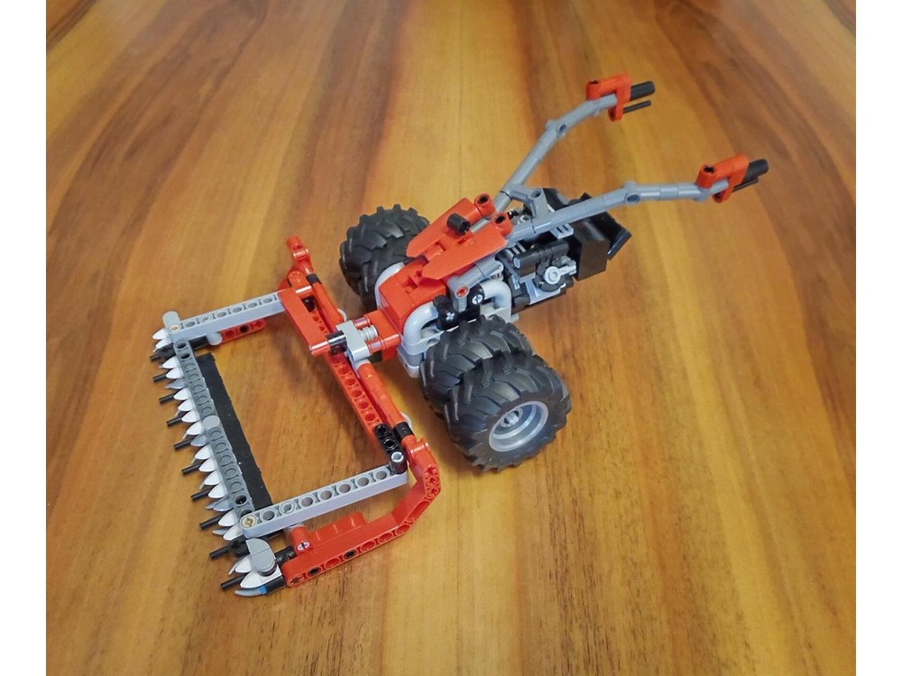 LEGO MOC Single-axle tractor with twin tires and PTO on/off by Larsagri ...