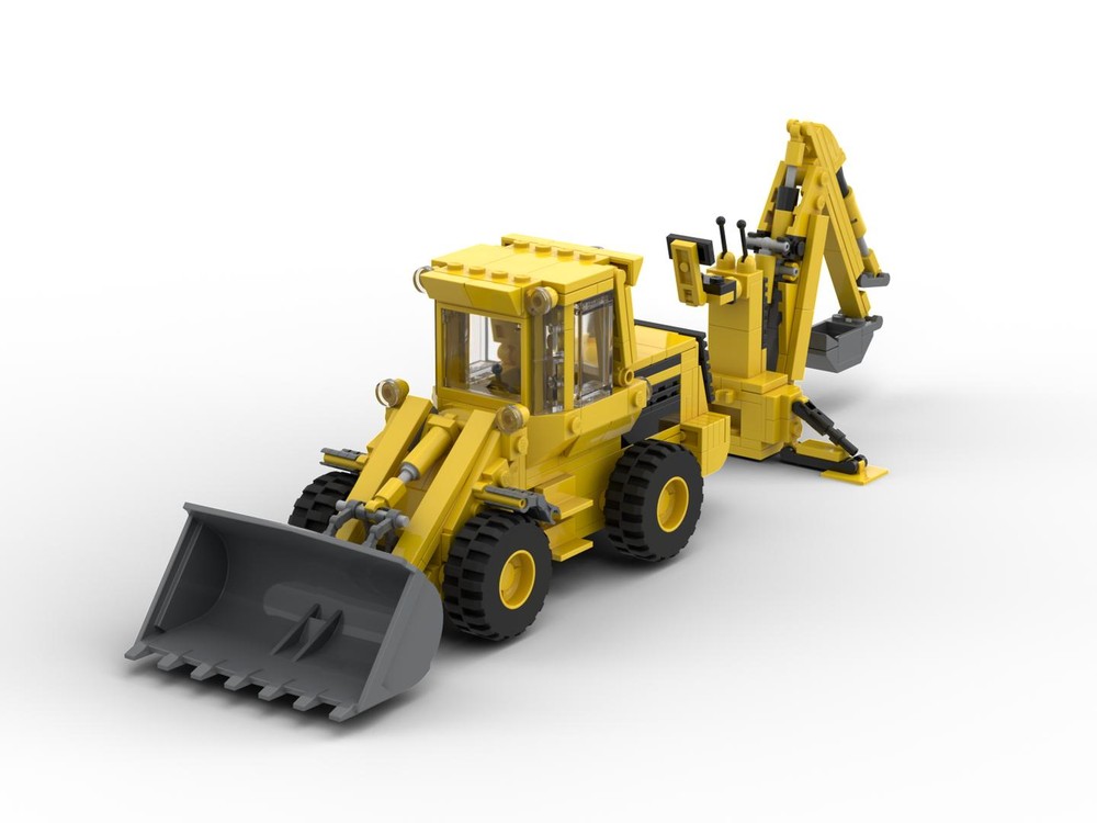 LEGO MOC John Deere 544B with Backhoe attachment by Yellow.LXF ...