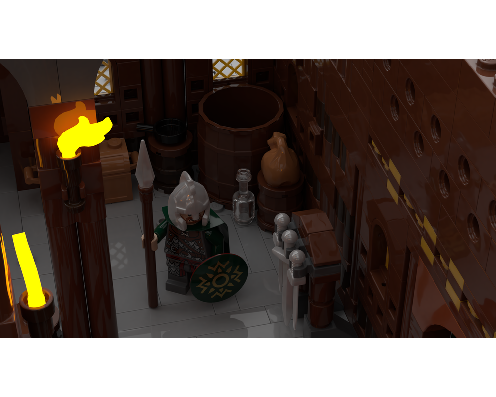 Lego Moc Ucs Meduseld Golden Hall Of Of Edoras By Legatoflegion