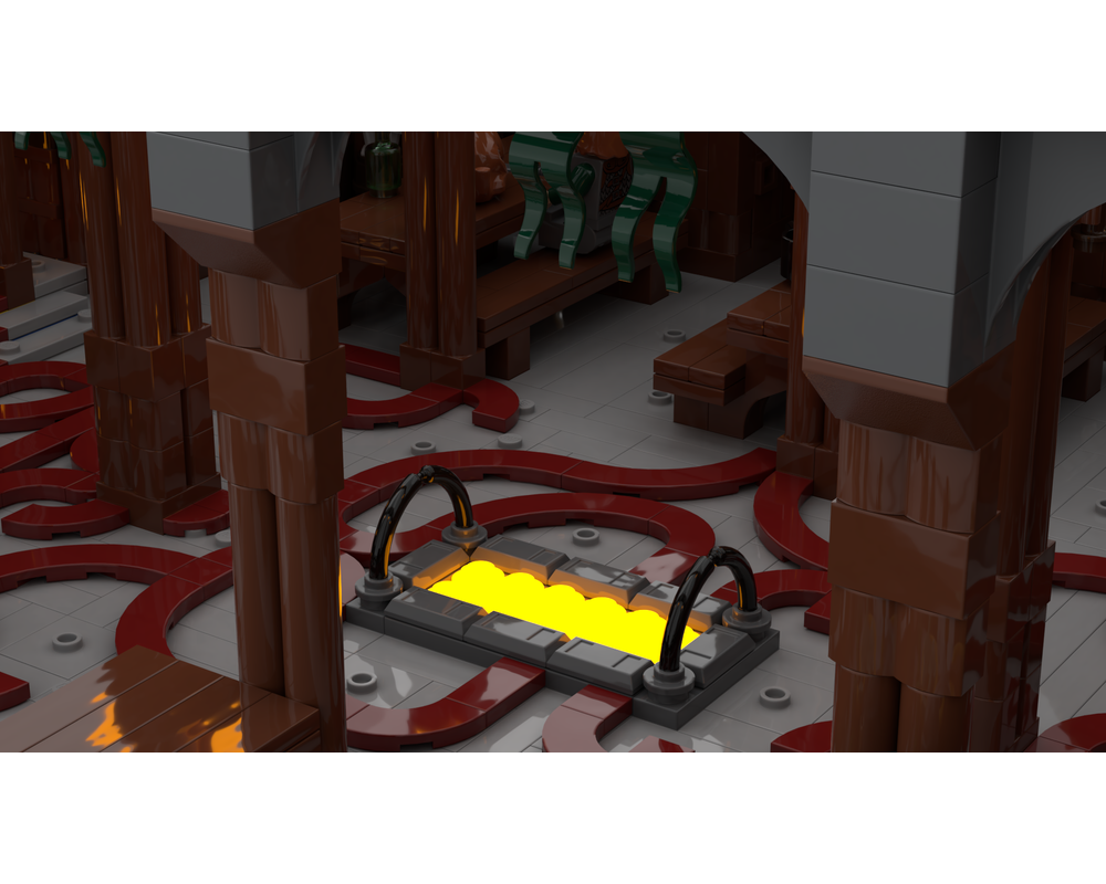 Lego Moc Ucs Meduseld Golden Hall Of Of Edoras By Legatoflegion