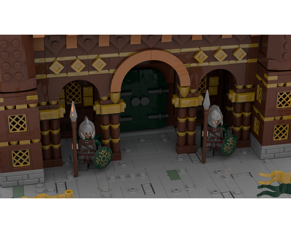 Lego Moc Ucs Meduseld Golden Hall Of Of Edoras By Legatoflegion