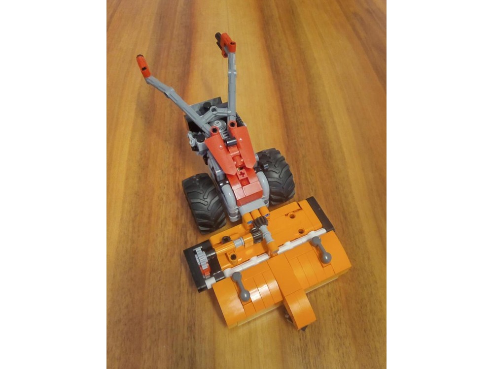 LEGO MOC Street Sweeper with Detachable Dirt Container for Single-Axle ...