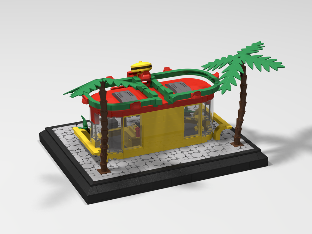Lego Moc Fast Food Shop By The Undo Rebrickable Build With Lego