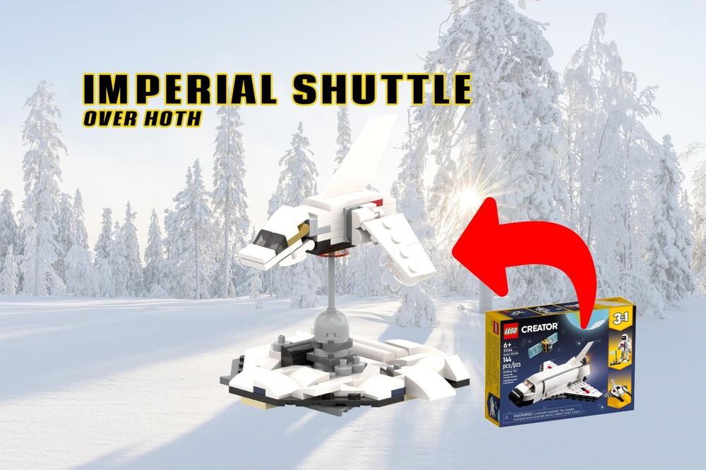 LEGO MOC Imperial Shuttle over Hoth by Klemmbau | Rebrickable - Build ...
