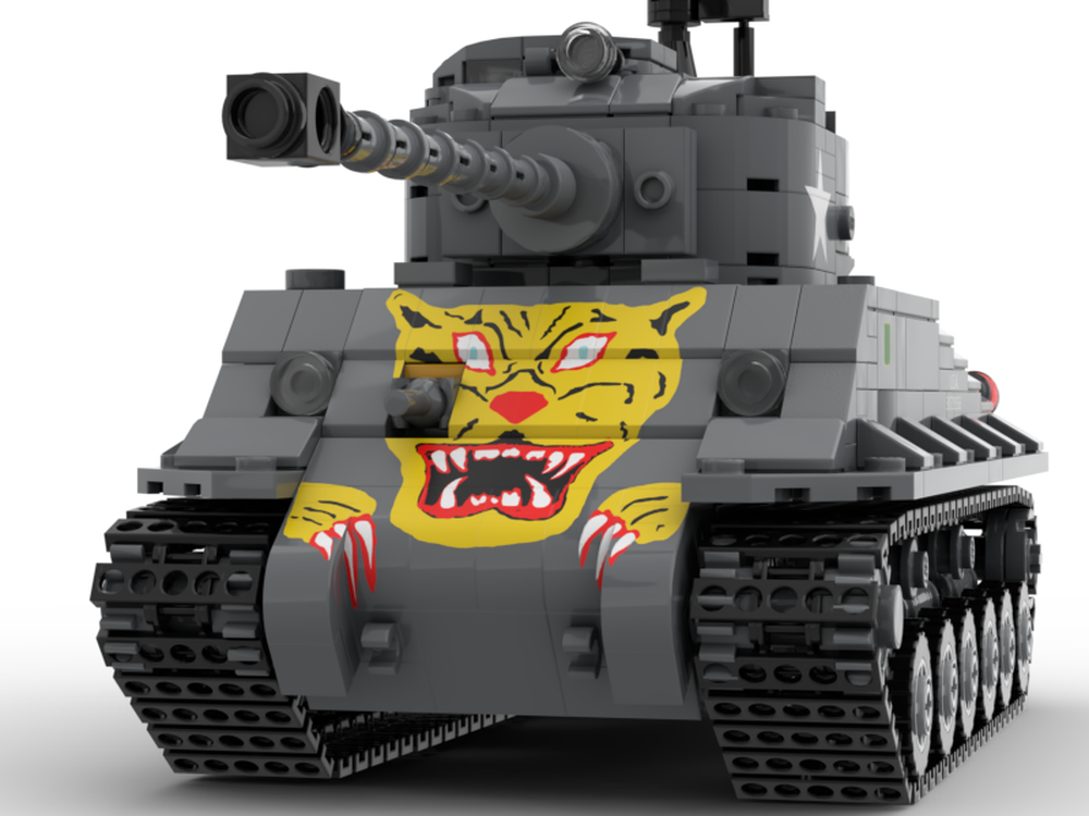 Lego Moc M4a3e8 76w Hvss Tank By Gunsofbrickston Rebrickable