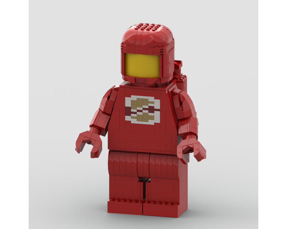 Lego Moc Big Classic Spaceman Red Brick Build By Dirk81 Rebrickable