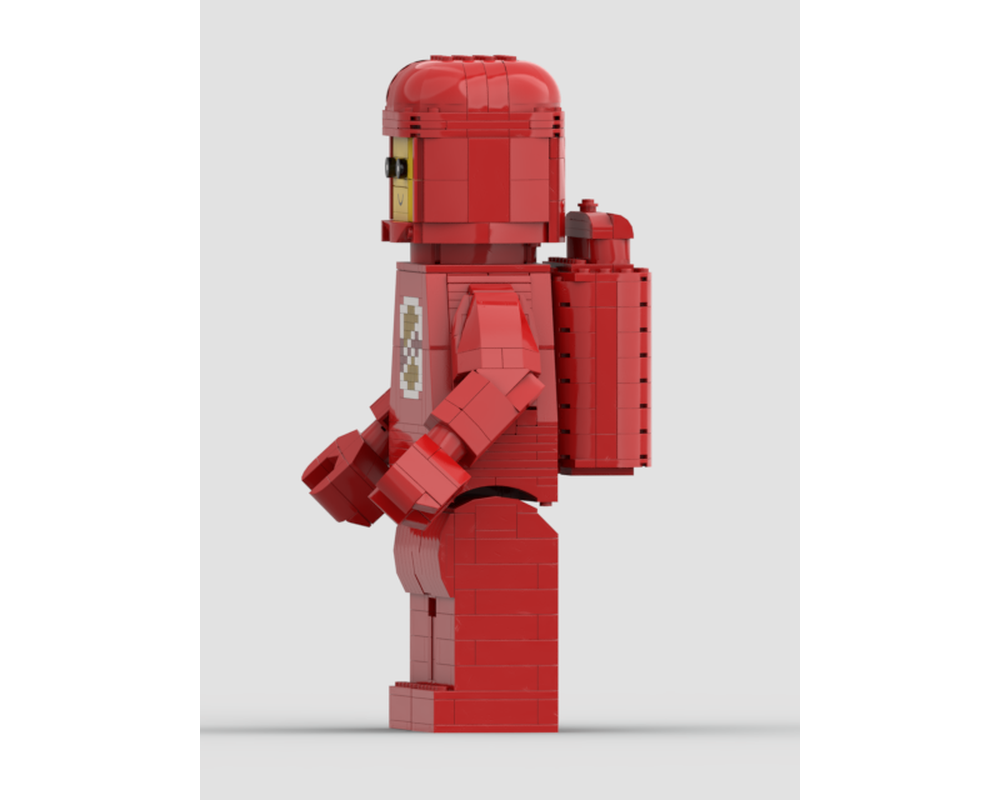 Lego Moc Big Classic Spaceman Red Brick Build By Dirk81 Rebrickable