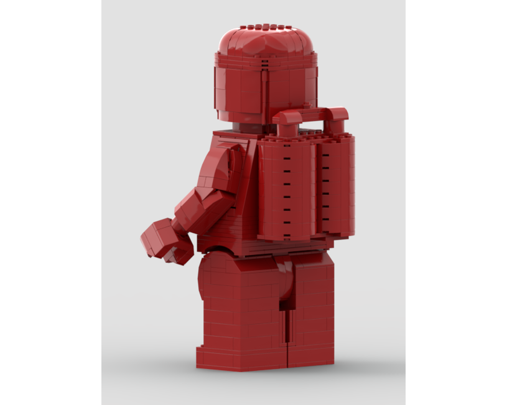 Lego Moc Big Classic Spaceman Red Brick Build By Dirk81 Rebrickable