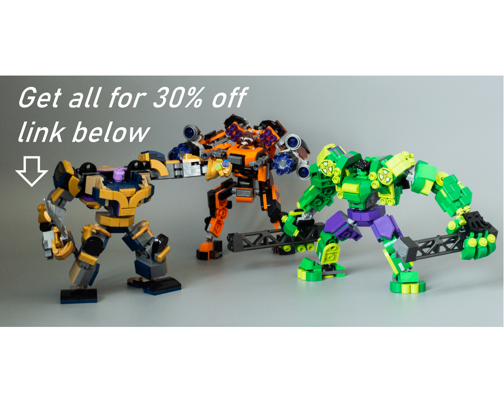 LEGO MOC 76241 x 2 Hulk Mech Armor Upgrade by Ransom_Fern | Rebrickable ...