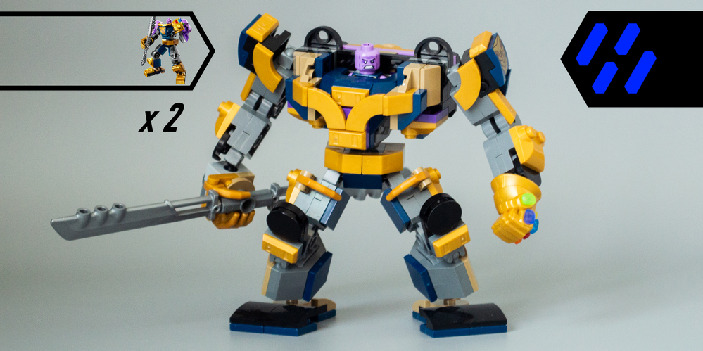 Lego Moc 76242 X 2 Thanos Mech Armor Upgrade By Ransomfern Rebrickable Build With Lego