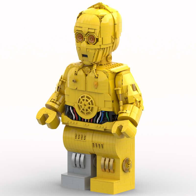 LEGO MOC C-3PO megafigure by Albo.Lego | Rebrickable - Build with LEGO
