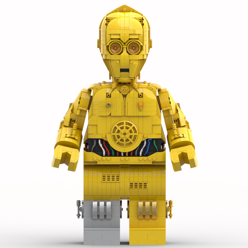 LEGO MOC C-3PO megafigure by Albo.Lego | Rebrickable - Build with LEGO