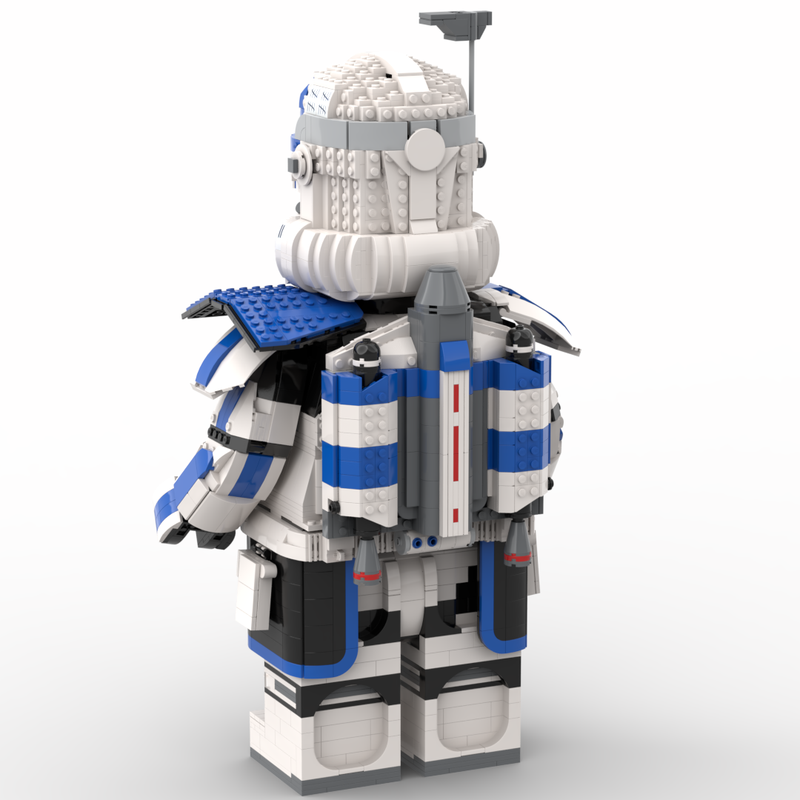 LEGO MOC Captain Rex Phase 2 Megafigure (fits official helmet) by Albo ...