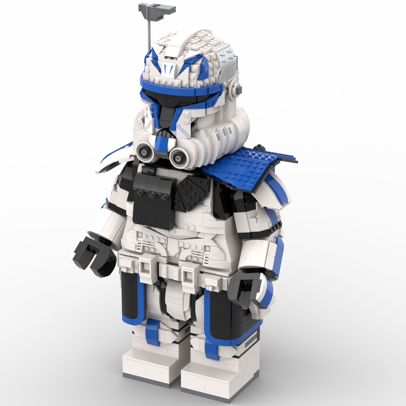 LEGO MOC Captain Rex Phase 2 Megafigure (fits official helmet) by Albo ...
