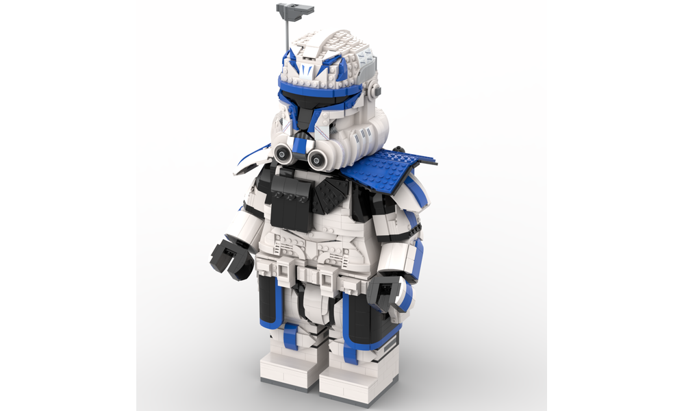 LEGO MOC Captain Rex Phase 2 Megafigure (fits official helmet) by Albo ...